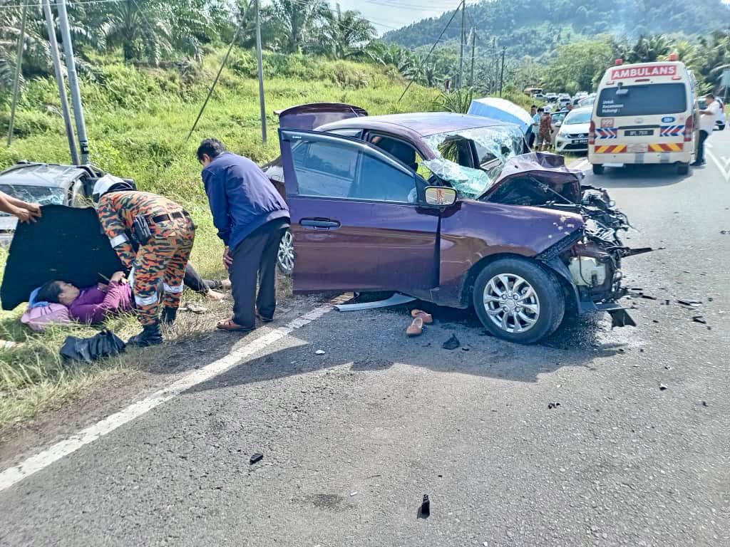 Nahas jalan raya: Bayi tiga bulan maut tiga cedera parah