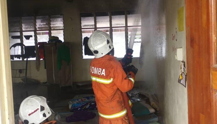 Asrama SMK Tongod terbakar, 103 pelajar selamat