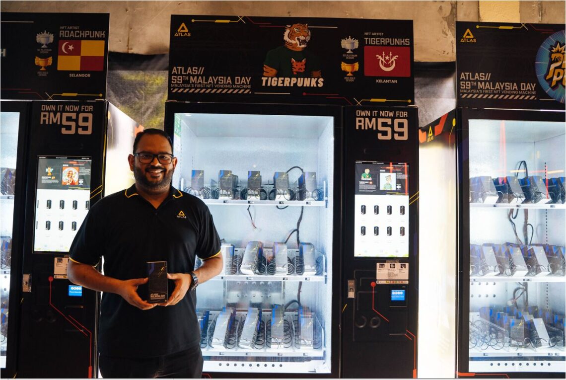 ATLAS Vending lancar 13 mesin layan diri NFT