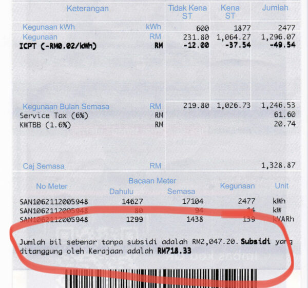 Belanjawan 2024: Pemberian rebat bil elektrik RM40 sebulan