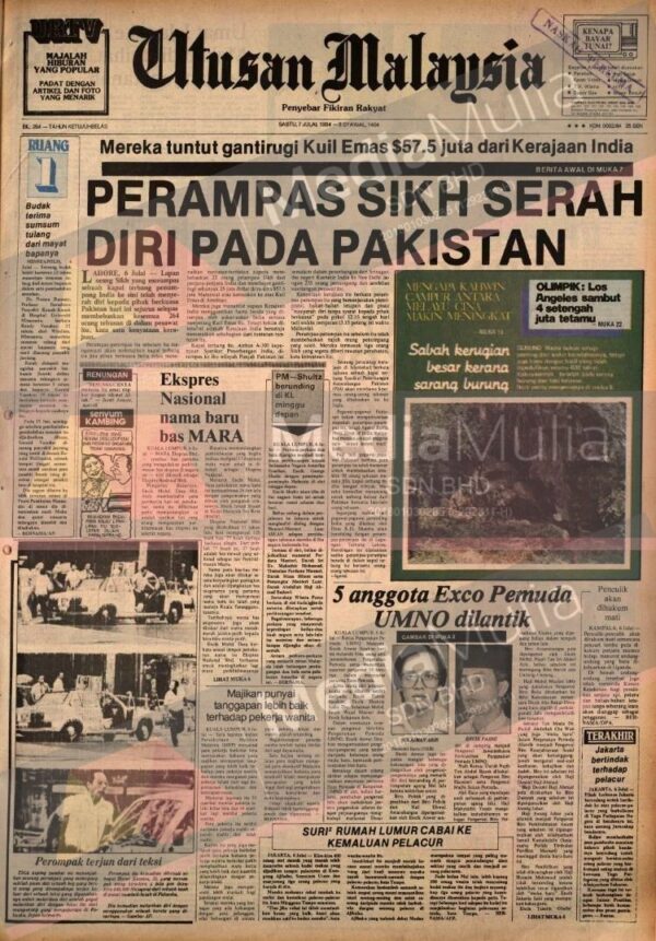 Ekspres Nasional nama baru bas MARA - Utusan Malaysia