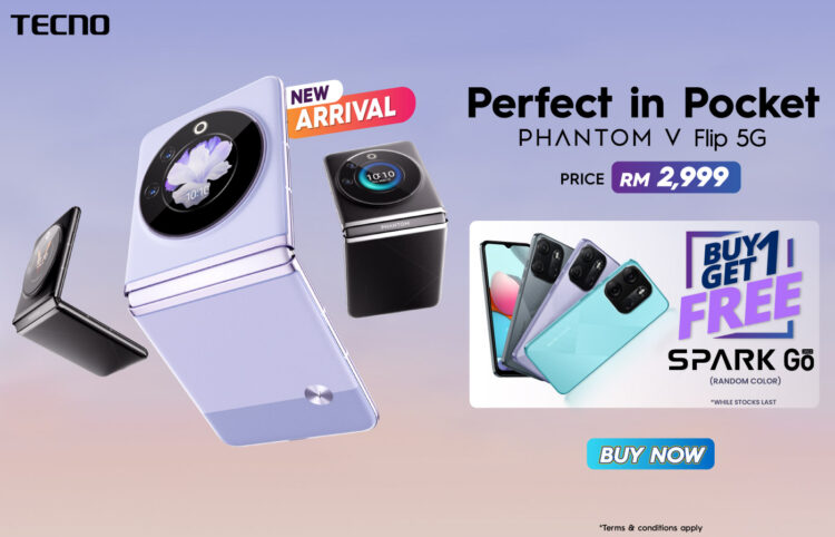 TECHNO lancar telefon lipat pertama, Phantom V Flip 5G