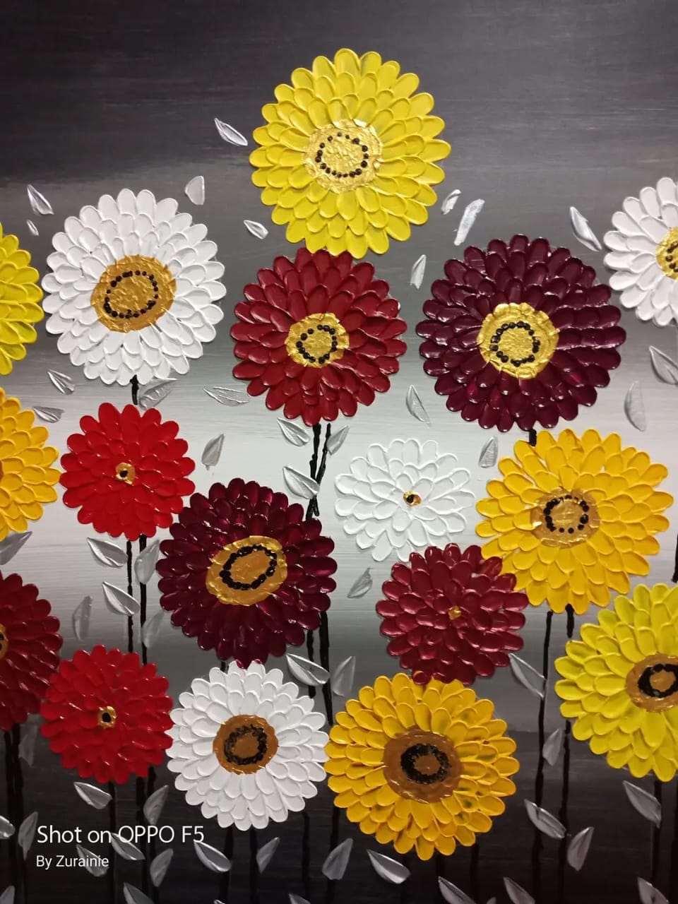 Guna plaster siling buat lukisan pisau