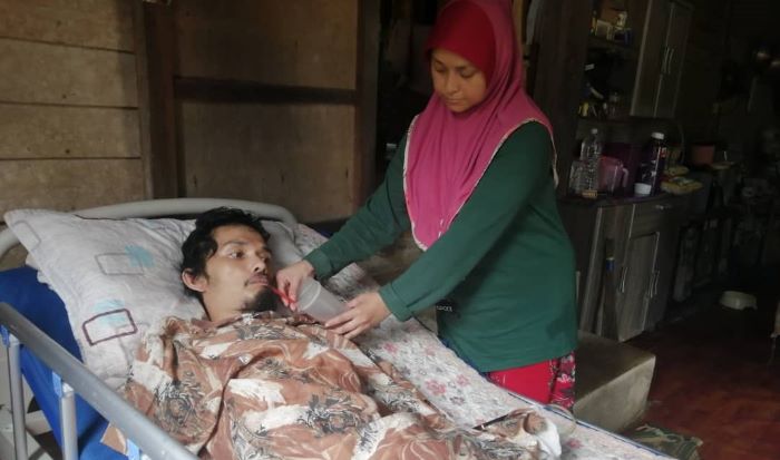 Suami lumpuh, tiga beranak hilang punca pendapatan
