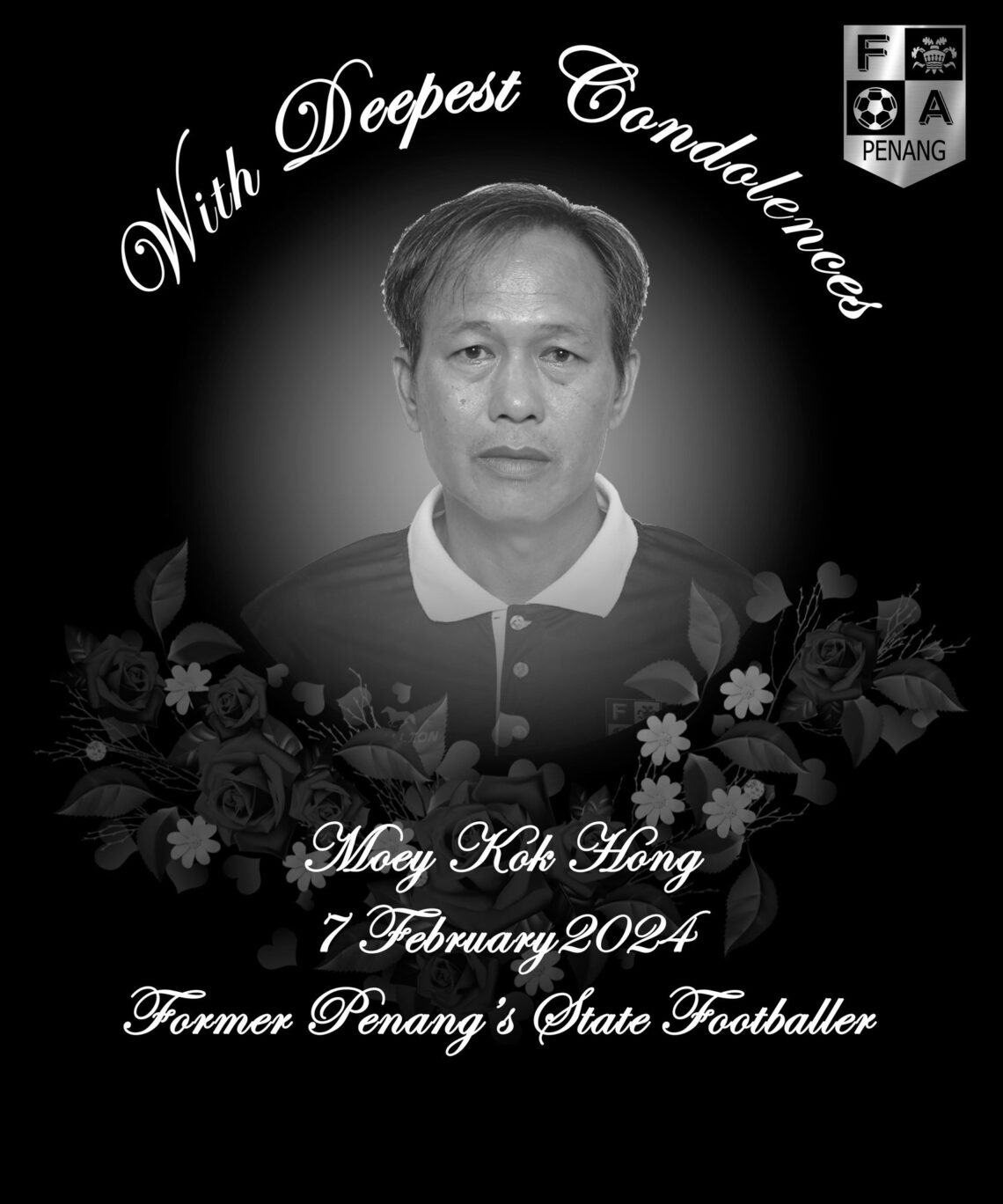 Bekas pemain kebangsaan, Moey Kok Hong meninggal dunia