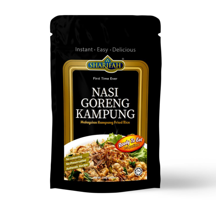 SHARIFAH jenama produk pes, makanan sedia dimasak halal