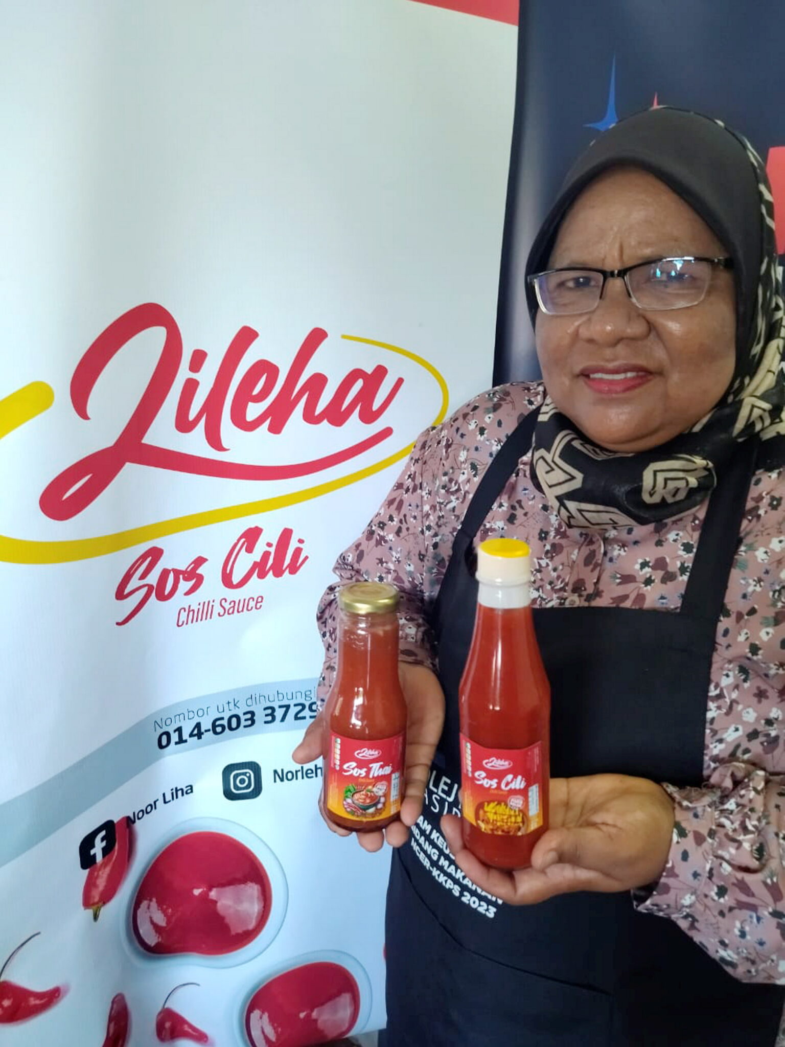 Usia Emas Tidak Halang Noor Liha Usahakan Sos Cili