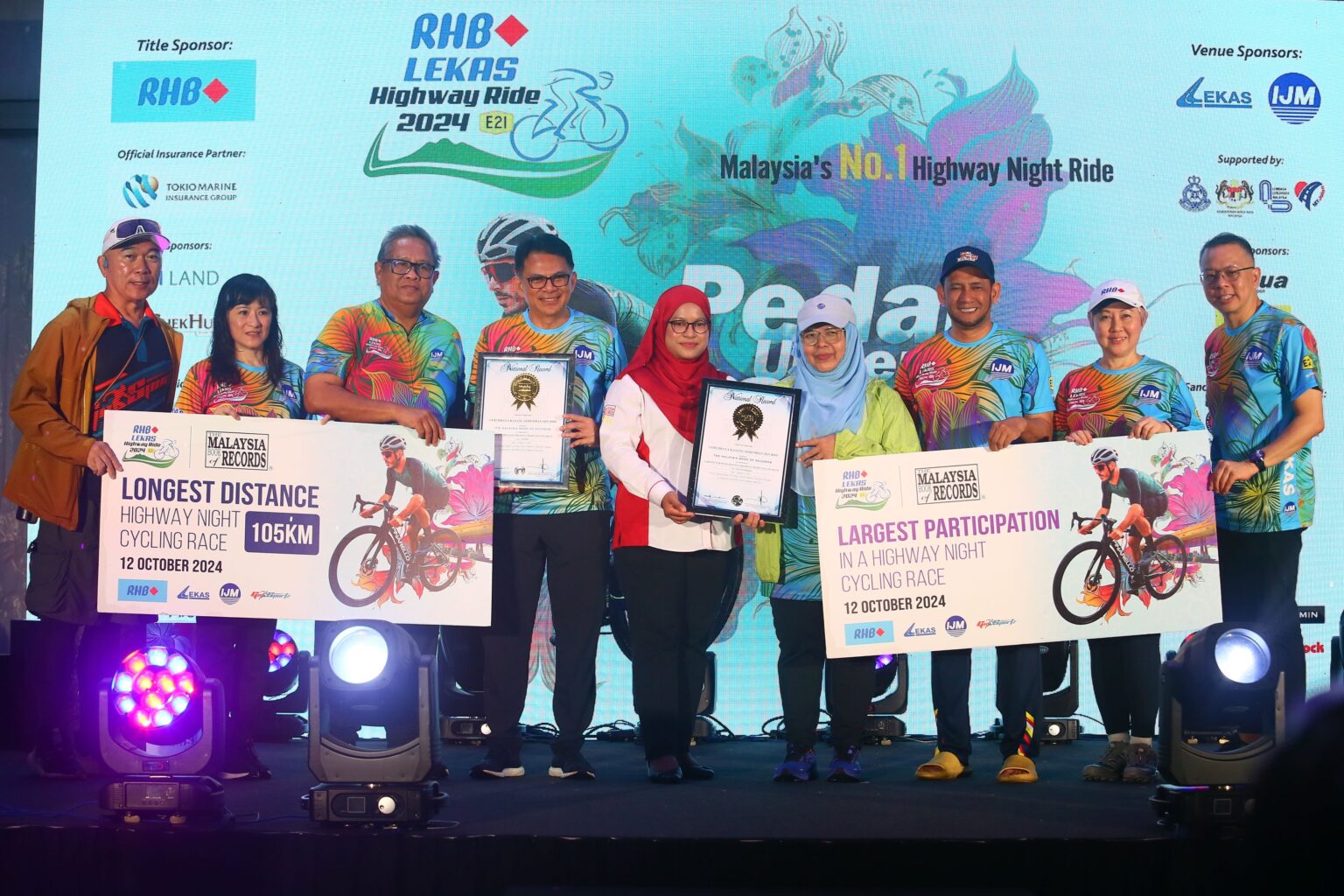 RHB LEKAS Highway Ride 2024 catat sejarah dalam Malaysia Book of Record