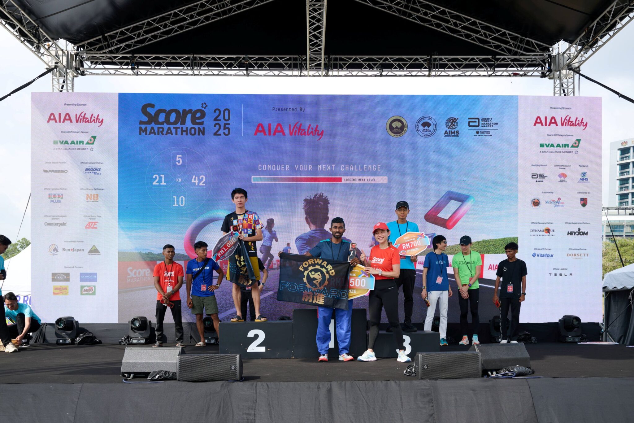 Sivaneshwaran cipta kejutan, Score Marathon AIA Vitality 2025 cipta ...