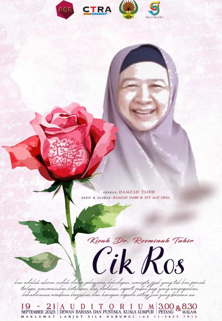 Teater Cik Ros tribute kepada Rosminah Tahir mula dipentaskan malam ini