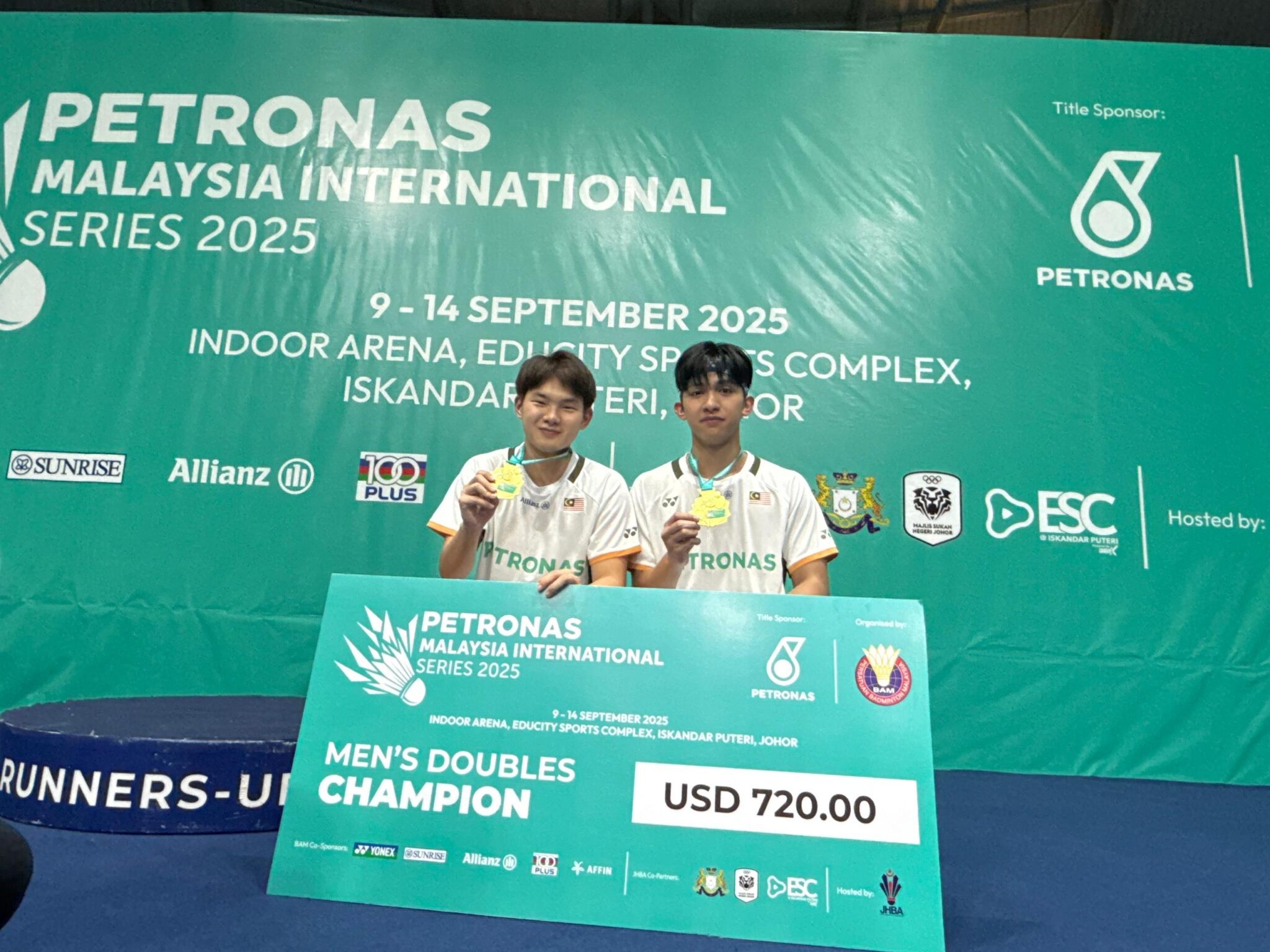 Faiq-Hong Quan rangkul gelaran sulung antarabangsa di Johor