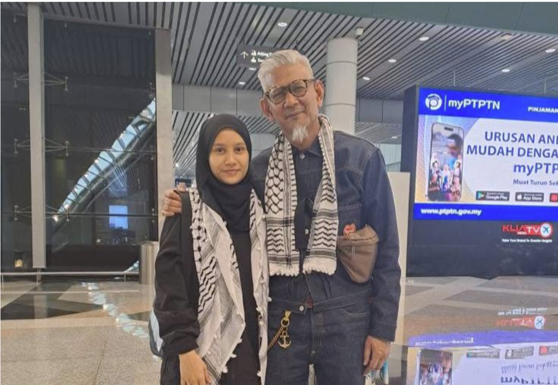 Anak Zainal Rashid pengsan dalam misi Sumud Flotilla