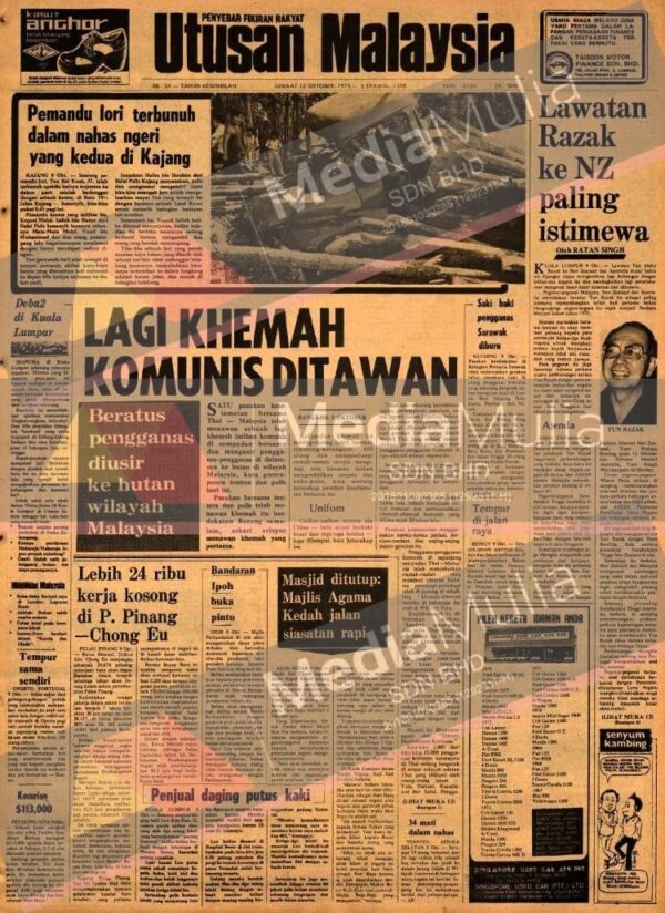 Khemah besar komunis ditawan di sempadan Malaysia-Thailand - Utusan ...