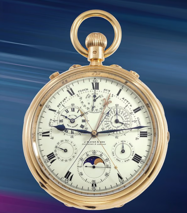 Jam poket antik buatan Britain dibida 2.1 juta pound
