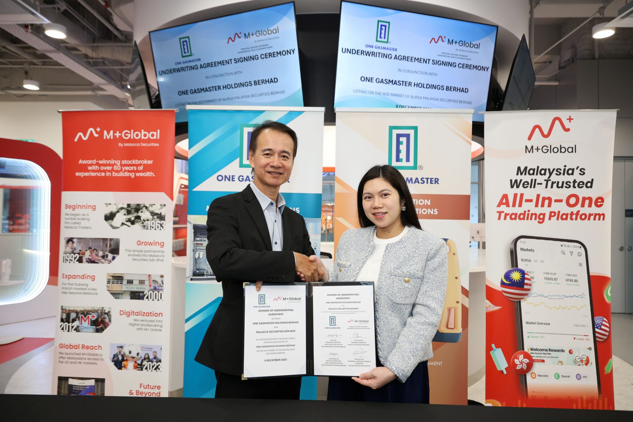 One Gasmaster meterai perjanjian taja jamin dengan Malacca Securities ...