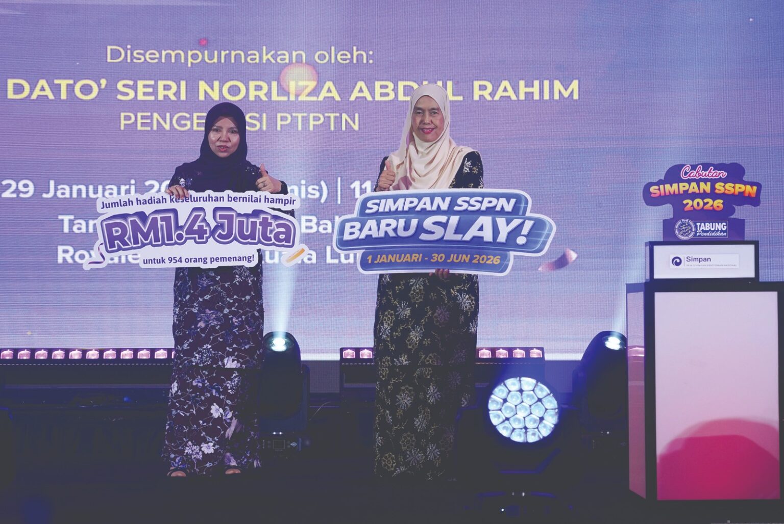Cabutan Simpan SSPN 2026 tawar hadiah hampir RM1.4 juta