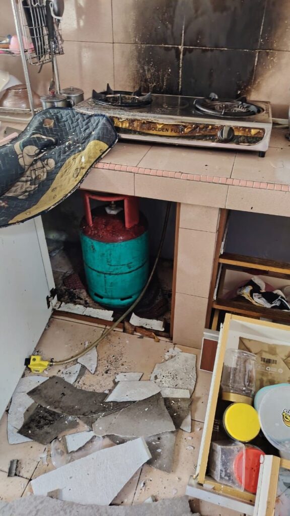 Lelaki melecur 50 peratus letupan gas memasak di Alor Gajah