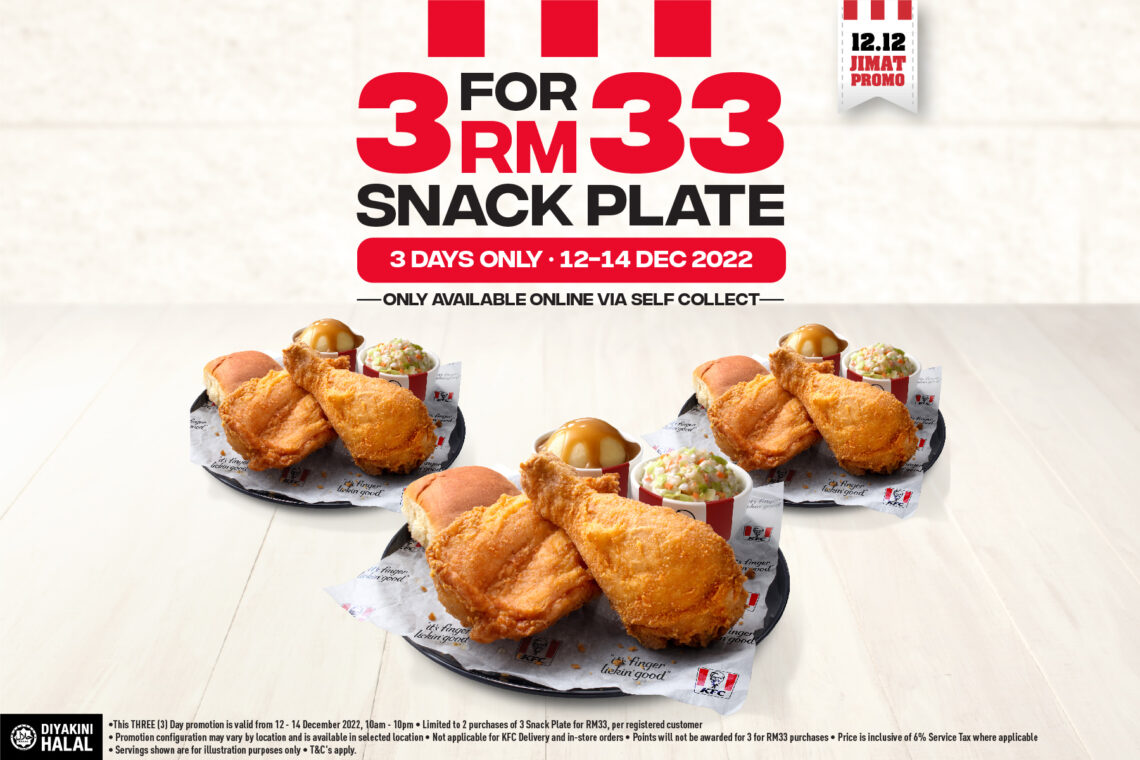 KFC kembalikan promosi tiga Snack Plate untuk RM33 - Utusan Malaysia