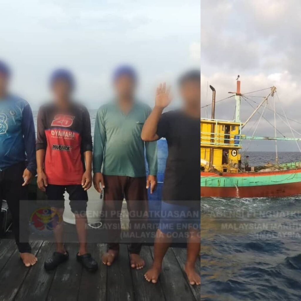 Empat PATI Myanmar ditahan kendali bot nelayan tempatan