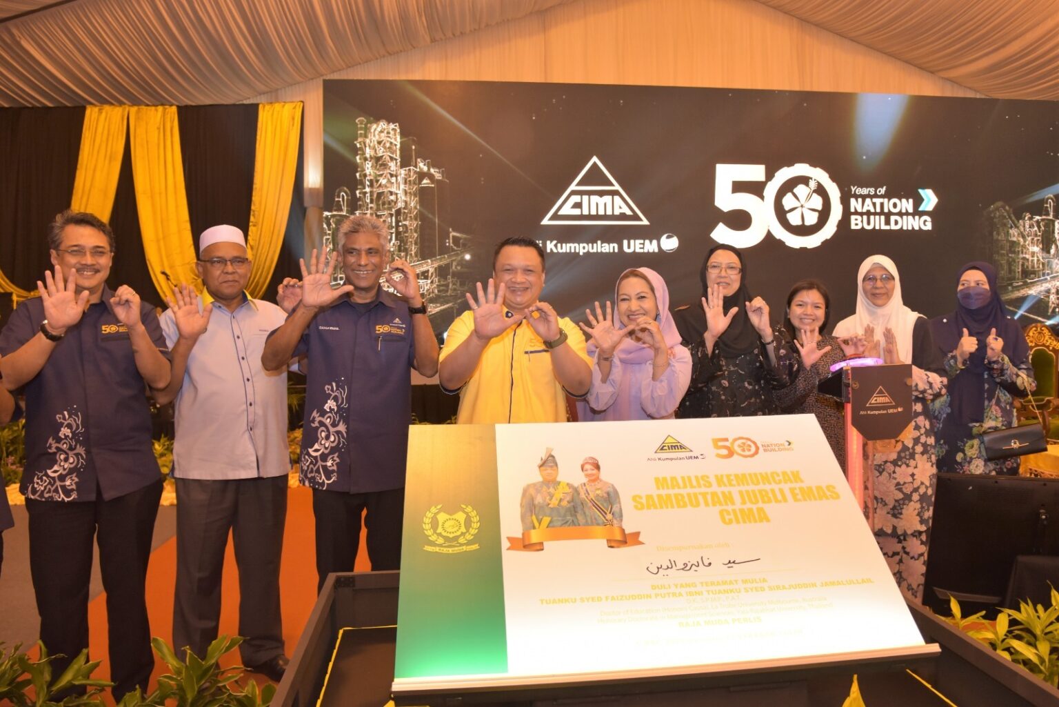 Raja Muda Perlis rasmi majlis sambutan Jubli Emas CIMA - Utusan Malaysia