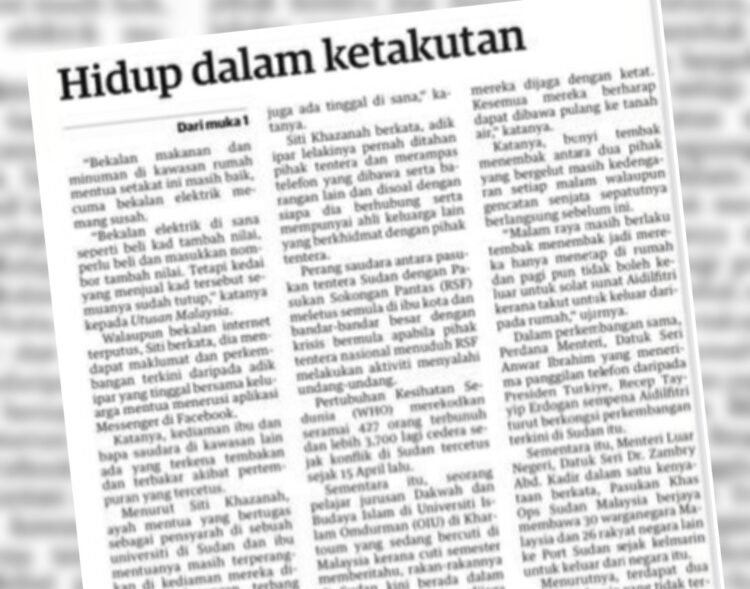 30 rakyat Malaysia tinggalkan Sudan