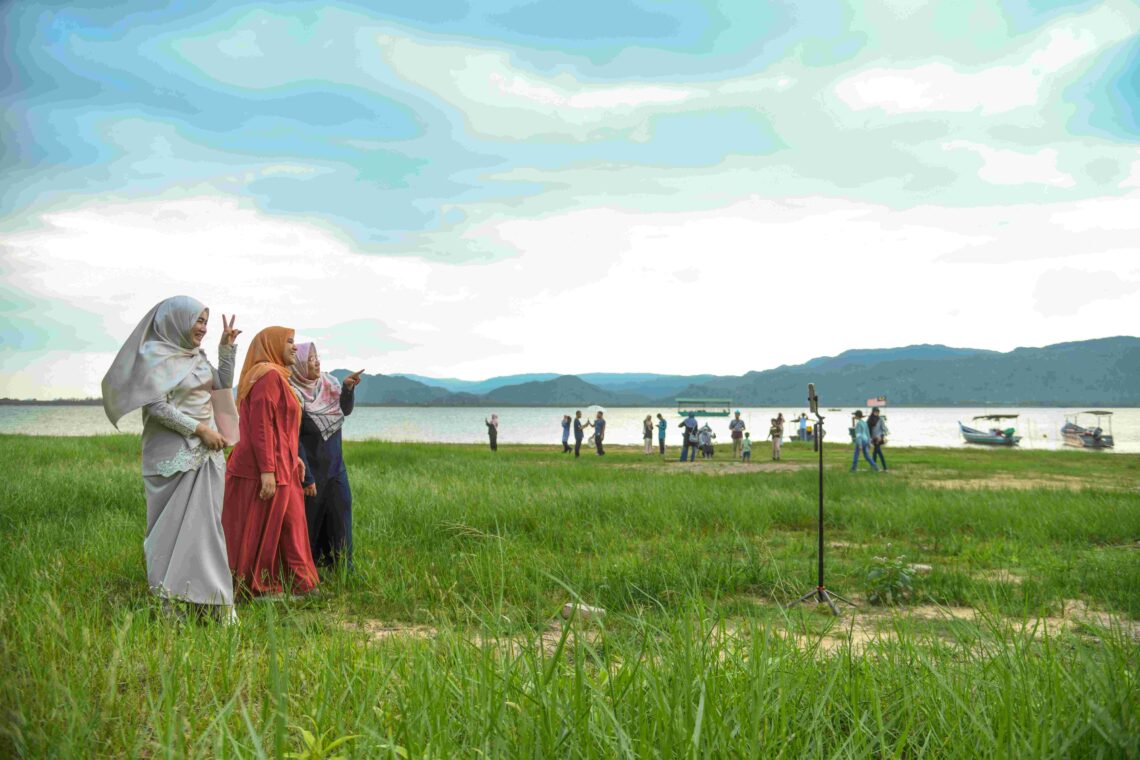 Cuaca panas: Air Tasik Timah Tasoh surut