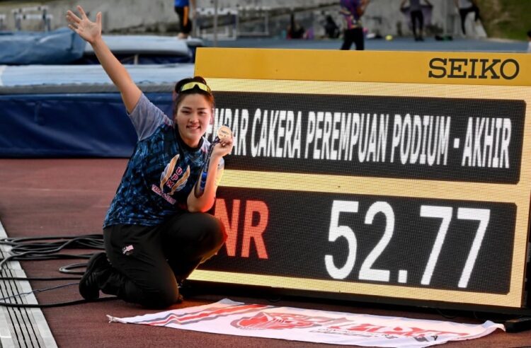 Queenie pecah rekod kebangsaan sekali lagi