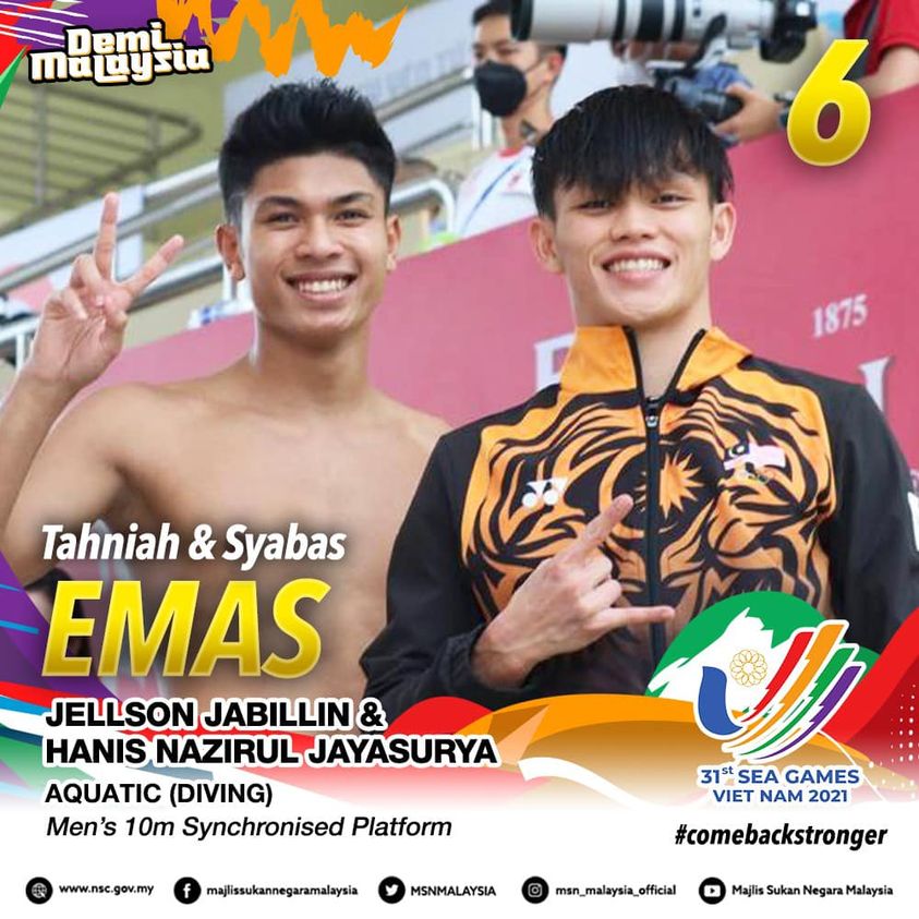 Terjun tuai dua lagi emas buat Malaysia