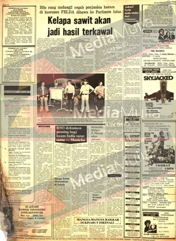 Kelapa sawit jadi hasil terkawal - Utusan Malaysia