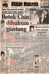 Botak Chin dihukum gantung - Utusan Malaysia