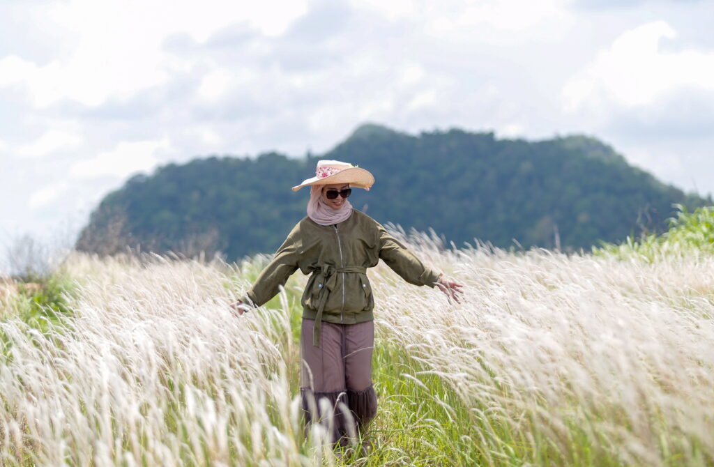 Keindahan bunga lalang berlatarkan Bukit Chabang - Utusan Malaysia