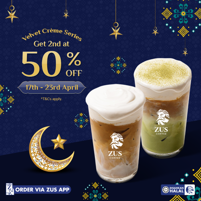 ZUS Coffee tampil dengan tiga perisa lazat sempena lebaran