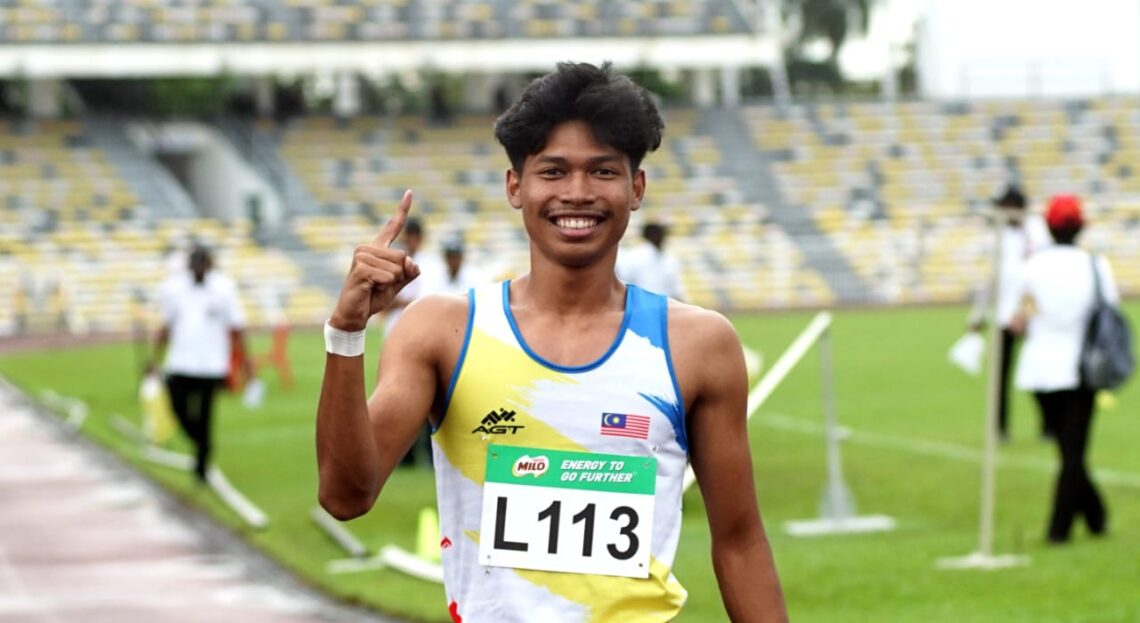 Azeem ke final 100m Asia dengan larian 10.35s