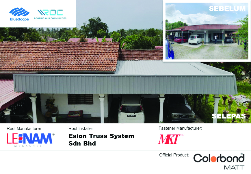 Bumbung BlueScope untuk keselesaan masyarakat