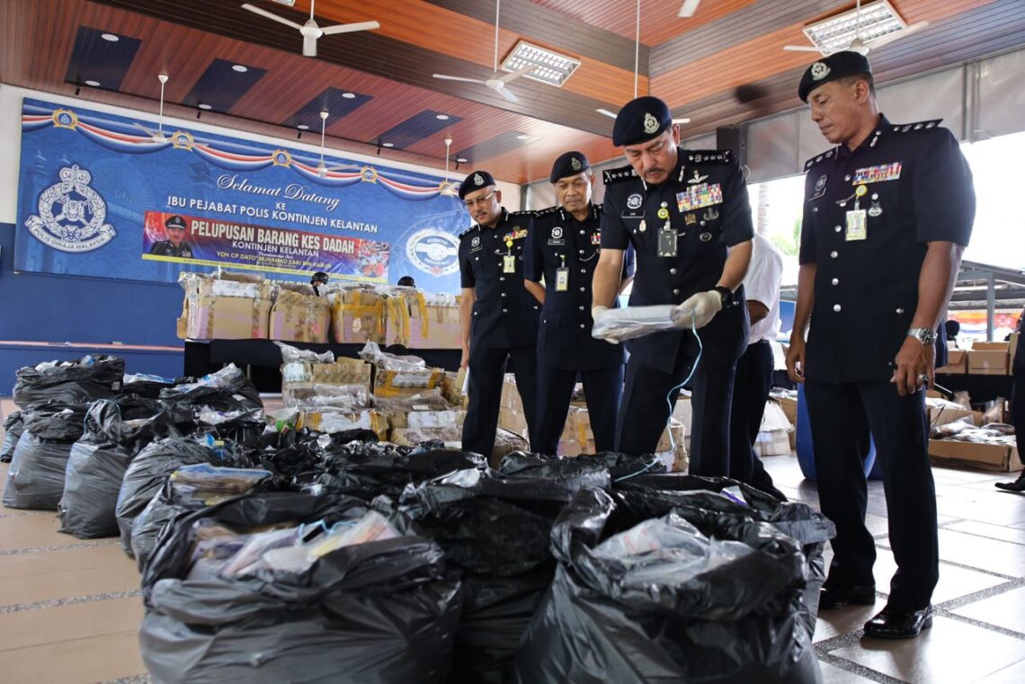 Polis Kelantan lupus dadah bernilai RM47 juta