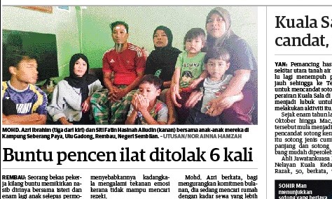 PERKESO sudah bayar faedah kewangan kepada Mohd. Azri