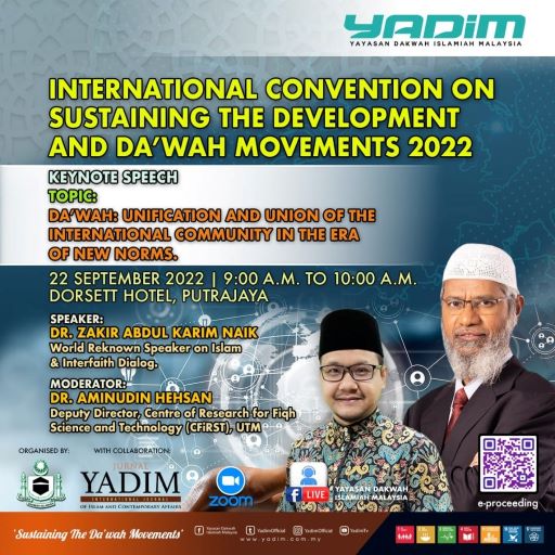 Zakir Naik tampil konvensyen antarabangsa Yadim